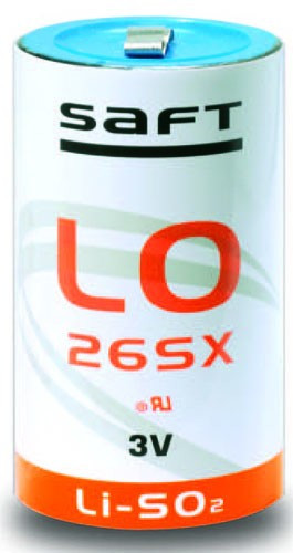 Lithium battery SAFT LO26SX type D 3V 7.75Ah