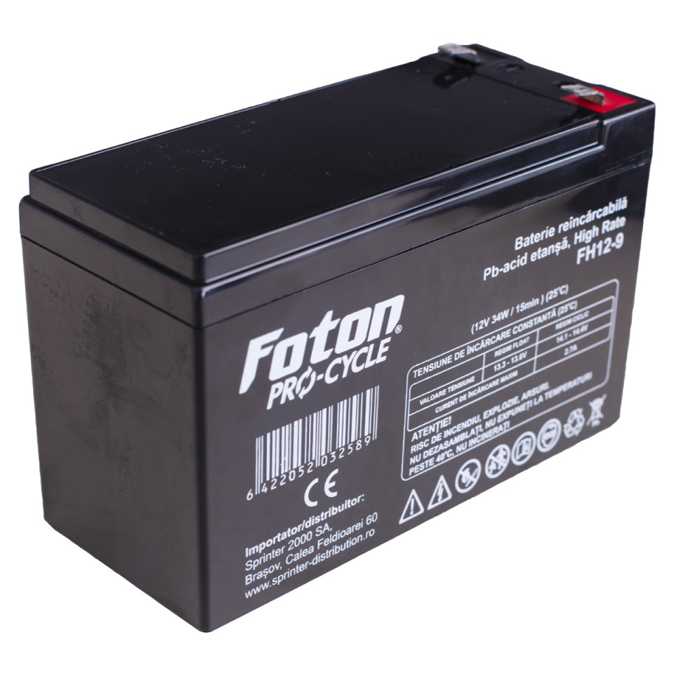 Foton VRLA FH12-9Ah High Rate battery