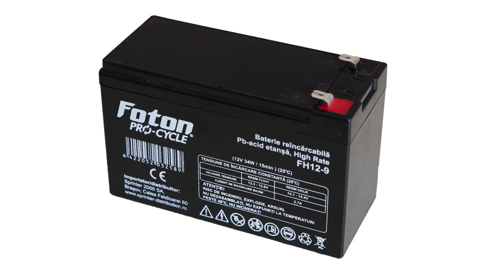 Foton VRLA FH12-9Ah High Rate battery