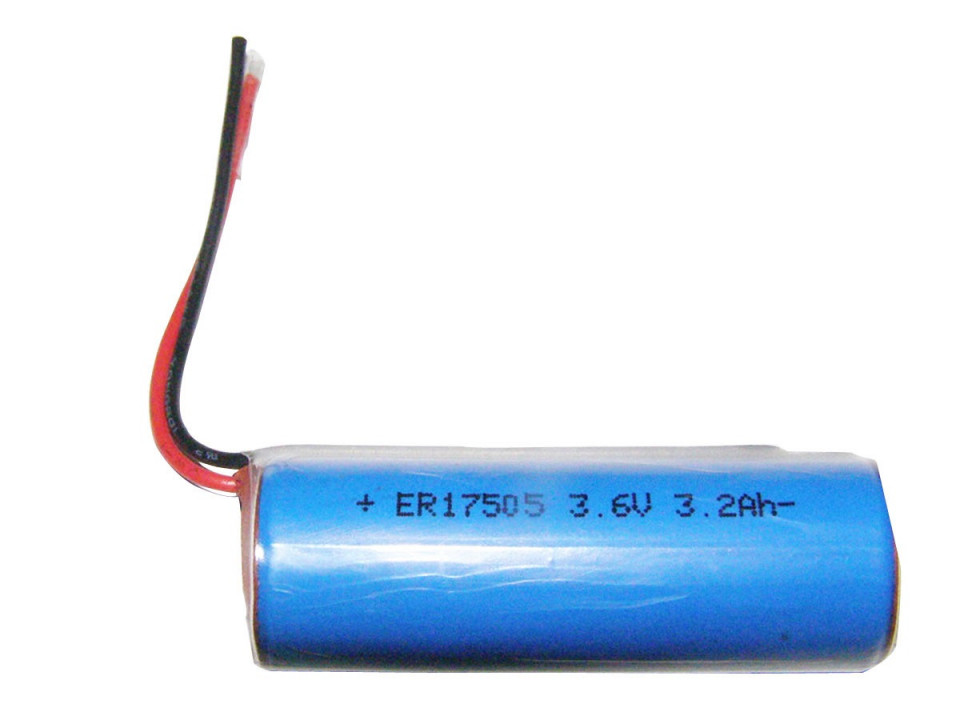 Lithium battery Voltec ER17505 with wires 3.6V 3600mAh