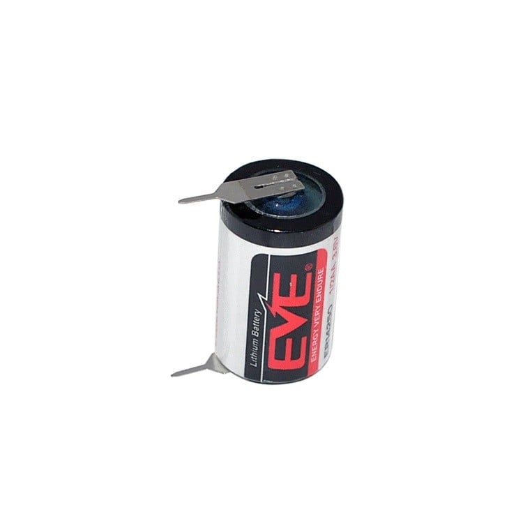 Lithium battery Eve ER14250 (LS14250) 1/2AA 3.6V with pins