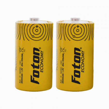 Box of 12 x Battery R20 D Foton Economy 1.5V