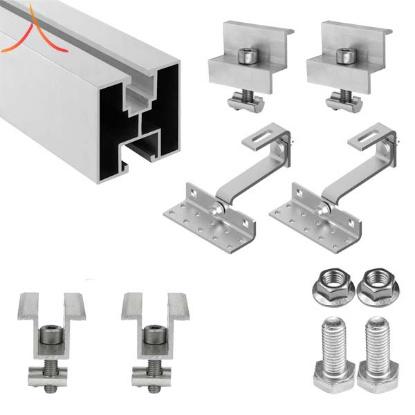 Kit structura montaj 1 panou fotovoltaic acoperis ceramic