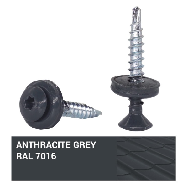Șurub autoforant cap semibombat 4,8x20 | Fixare tablă, șipcă gard