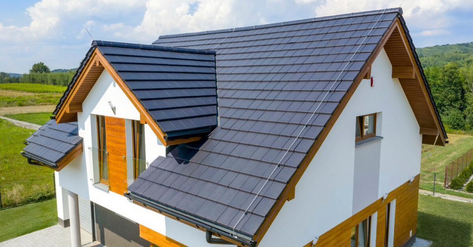 Tigla ceramica Creaton Simpla negru mat angoba