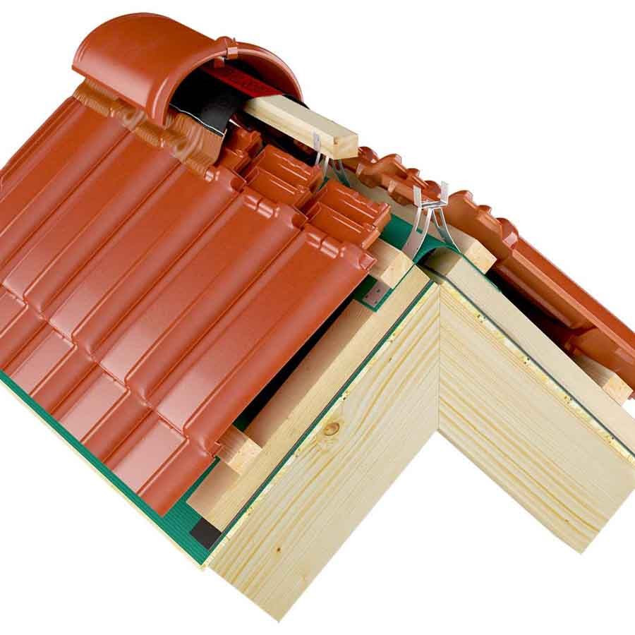 Tigla ceramica Creaton Titania, maro smaltuit NOBLESSE