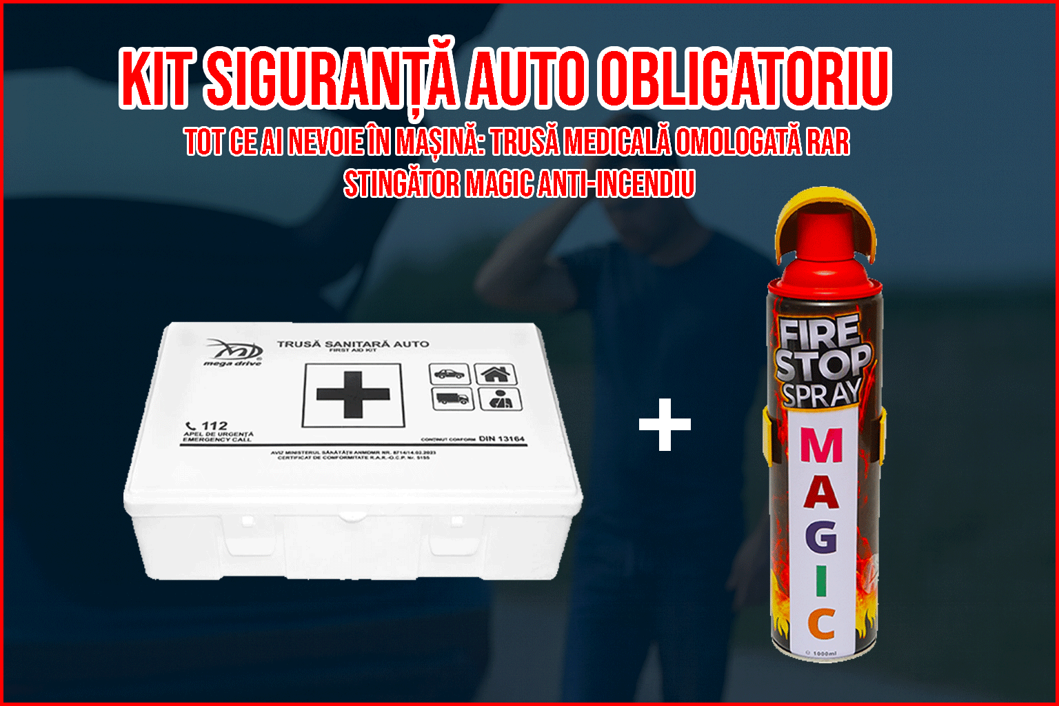 Kit siguranta trusa medicala si stingator, Trusa medicala omologata de ...