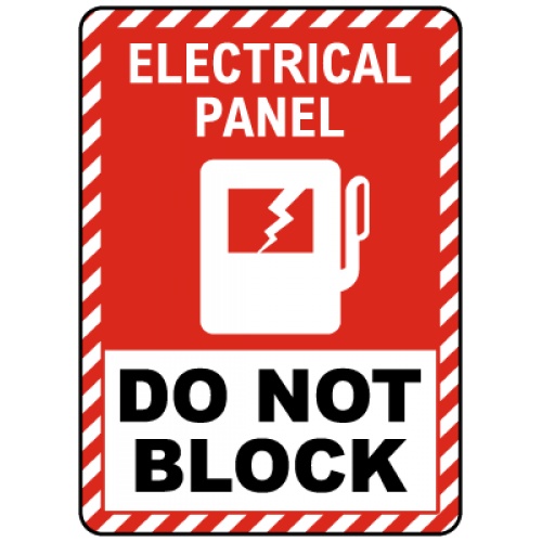 ⚠️ INDICATOARE 🛑 Indicator Electrical Panel Do Not Block, Sticker ...