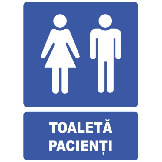 ⚠️ INDICATOARE 🛑 Indicator Toaleta fete, Sticker autocolant ️