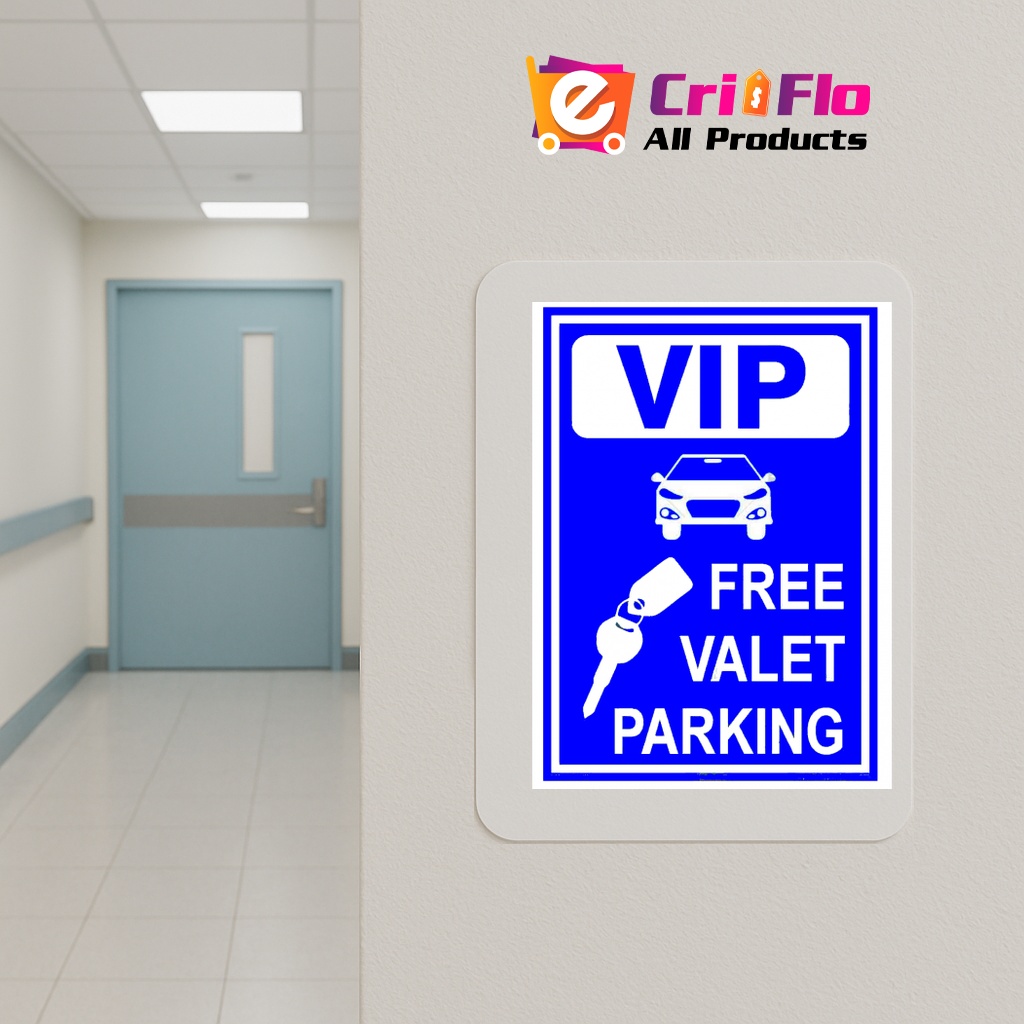 ⚠️ INDICATOARE 🛑 Indicator Sign vip free valet parking, Sticker ...