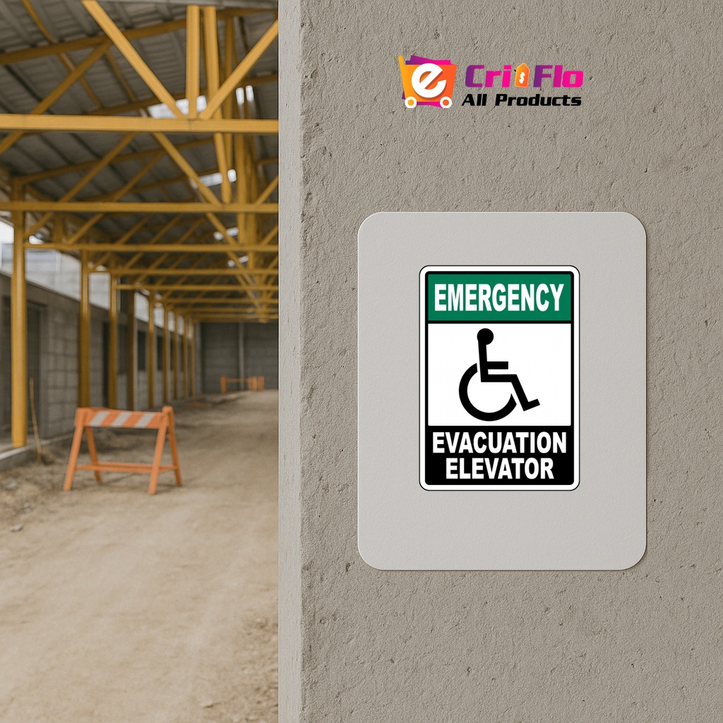 ⚠️ INDICATOARE 🛑 Indicator Emergency Evacuation Elevator Sign, Sticker ...