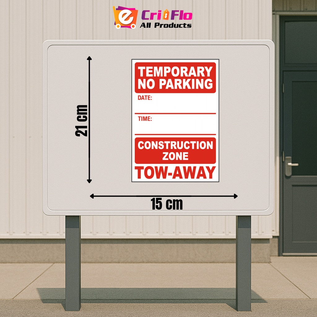 ⚠️ INDICATOARE 🛑 Indicator Temporary No Parking Construction Zone Tow ...