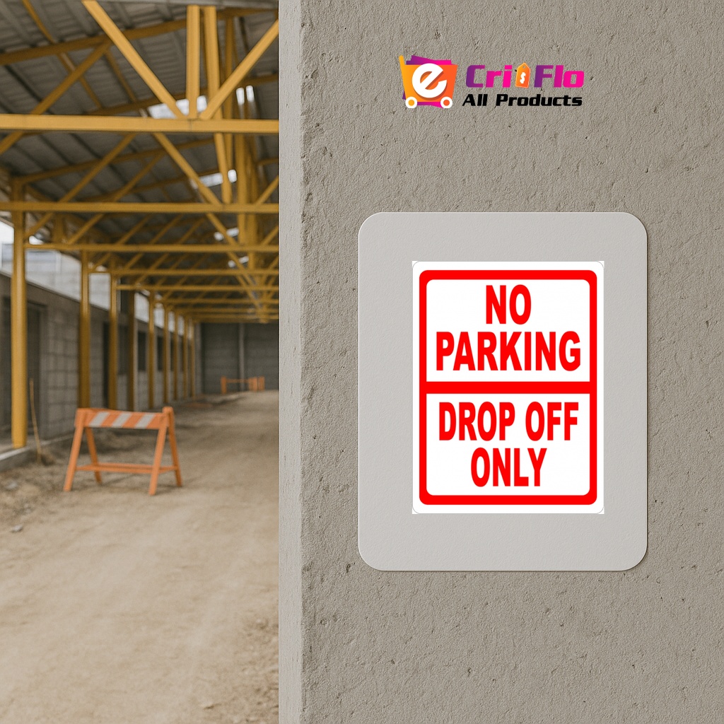 ⚠️ INDICATOARE 🛑 Indicator No parking drop off only sign, Sticker ...