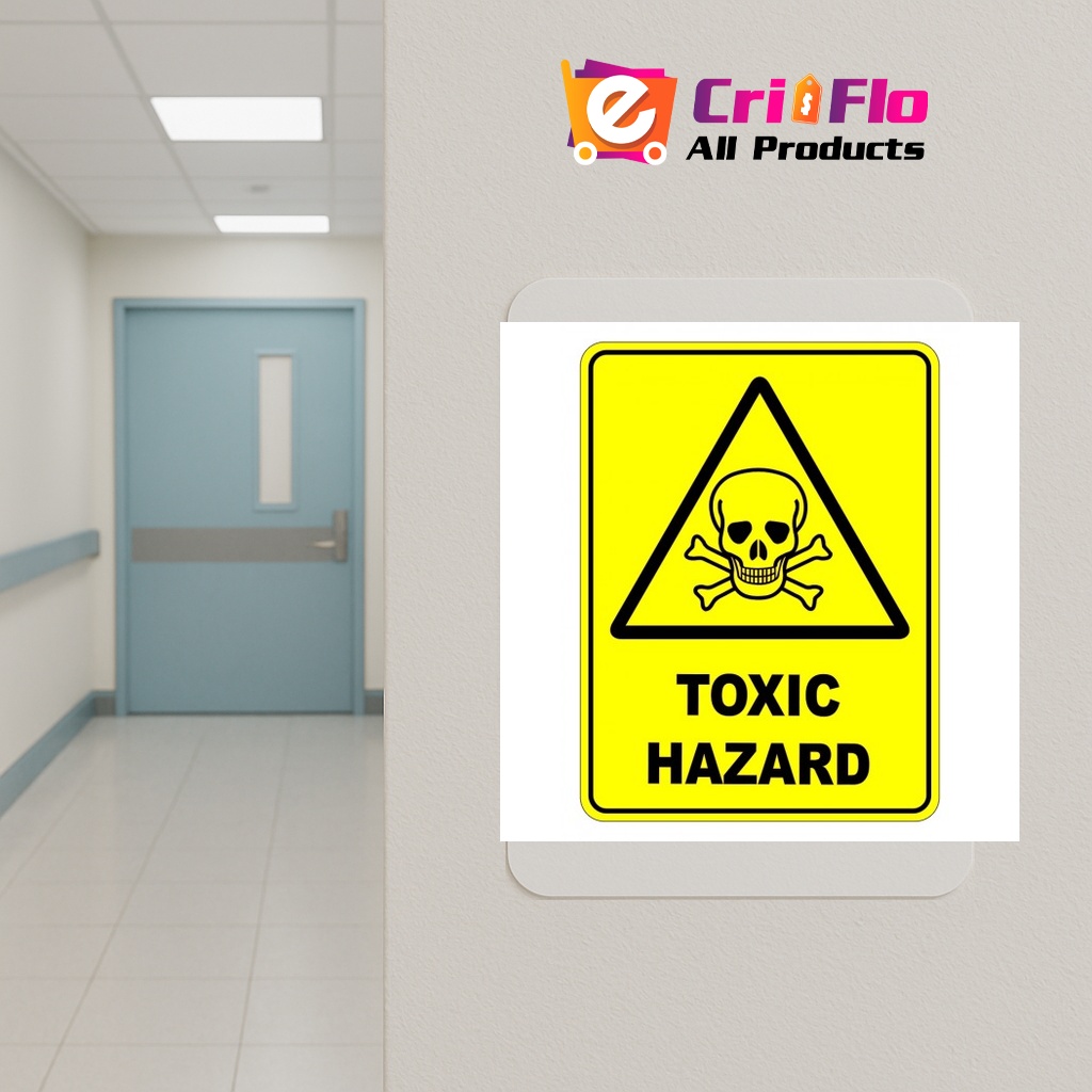 ⚠️ INDICATOARE 🛑 Indicator Toxic Hazard Warning Safety Sign, Sticker ...
