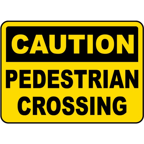 ⚠️ INDICATOARE 🛑 Indicator Caution Pedestrian Crossing Sign, Sticker ...
