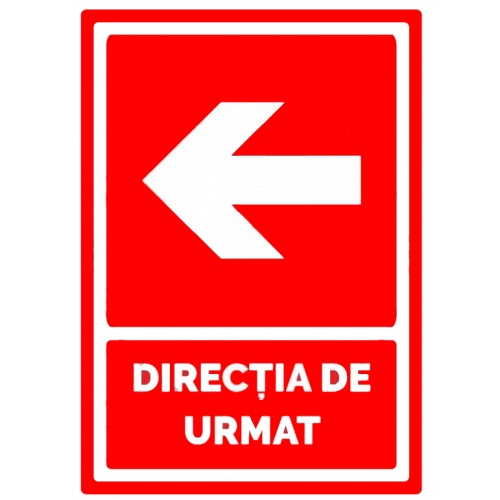 ⚠️ INDICATOARE 🛑 Indicator Semn pentru directie cu sageata de evacuare ...