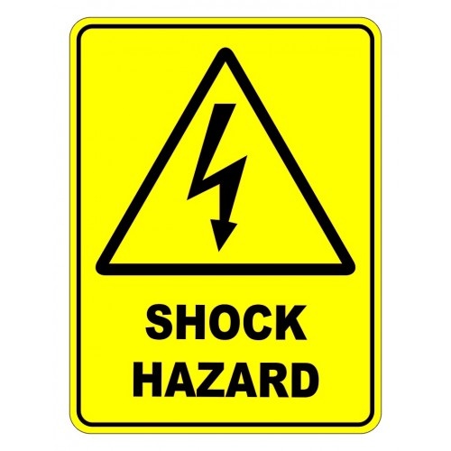 ⚠️ INDICATOARE 🛑 Indicator Shock Hazard Warning Safety Sign, Sticker ...