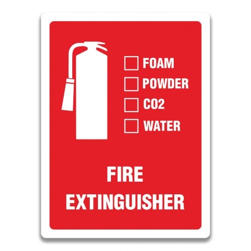 ⚠️ INDICATOARE 🛑 Indicator FIRE EXTINGUISHER CO2 SIGN, Sticker autocolant ️