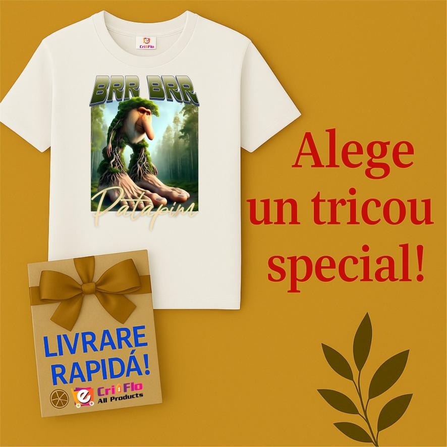 Tricou Copii Tralalelo Tra la la Brr Brr Patapim Italian Brainrot Meme ...