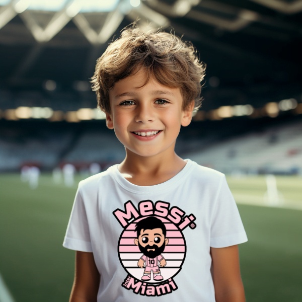 Tricou personalizat pentru copii Lionel Messi Inter Miami Avatar Logo 2