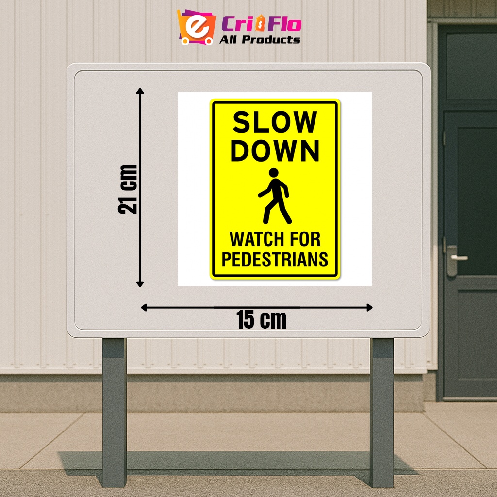 ⚠️ INDICATOARE 🛑 Indicator Sign slow down watch for pedestrians ...