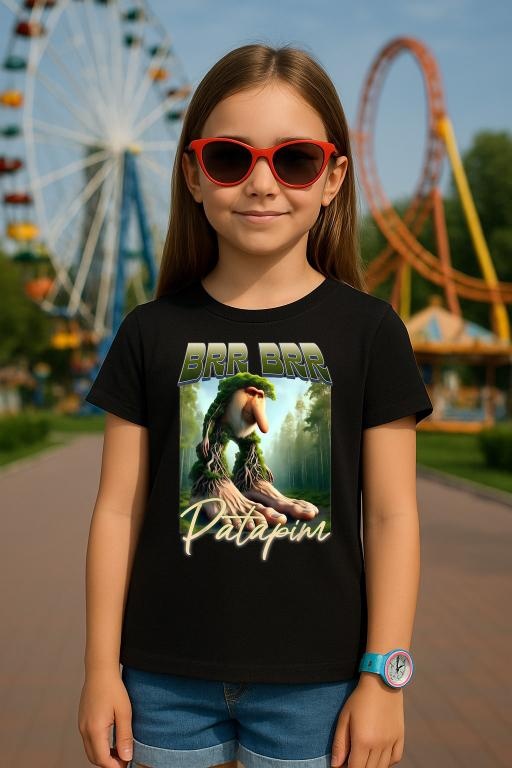 Tricou Copii Tralalelo Tra la la Brr Brr Patapim Italian Brainrot Meme ...