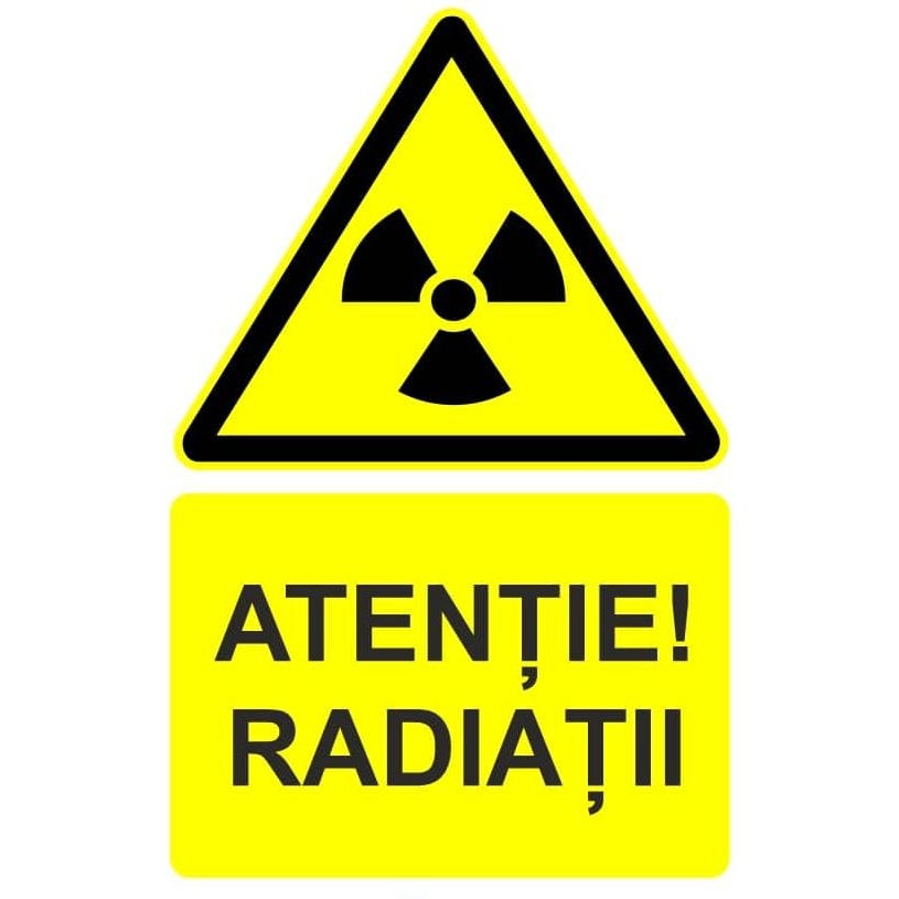 ⚠️ INDICATOARE 🛑 Indicator Atentie radiatii indicator de avertizare ...