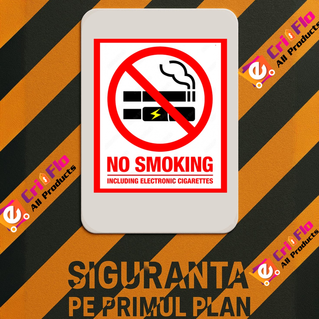 ⚠️ INDICATOARE 🛑 Indicator Sign no smoking including electronic ...
