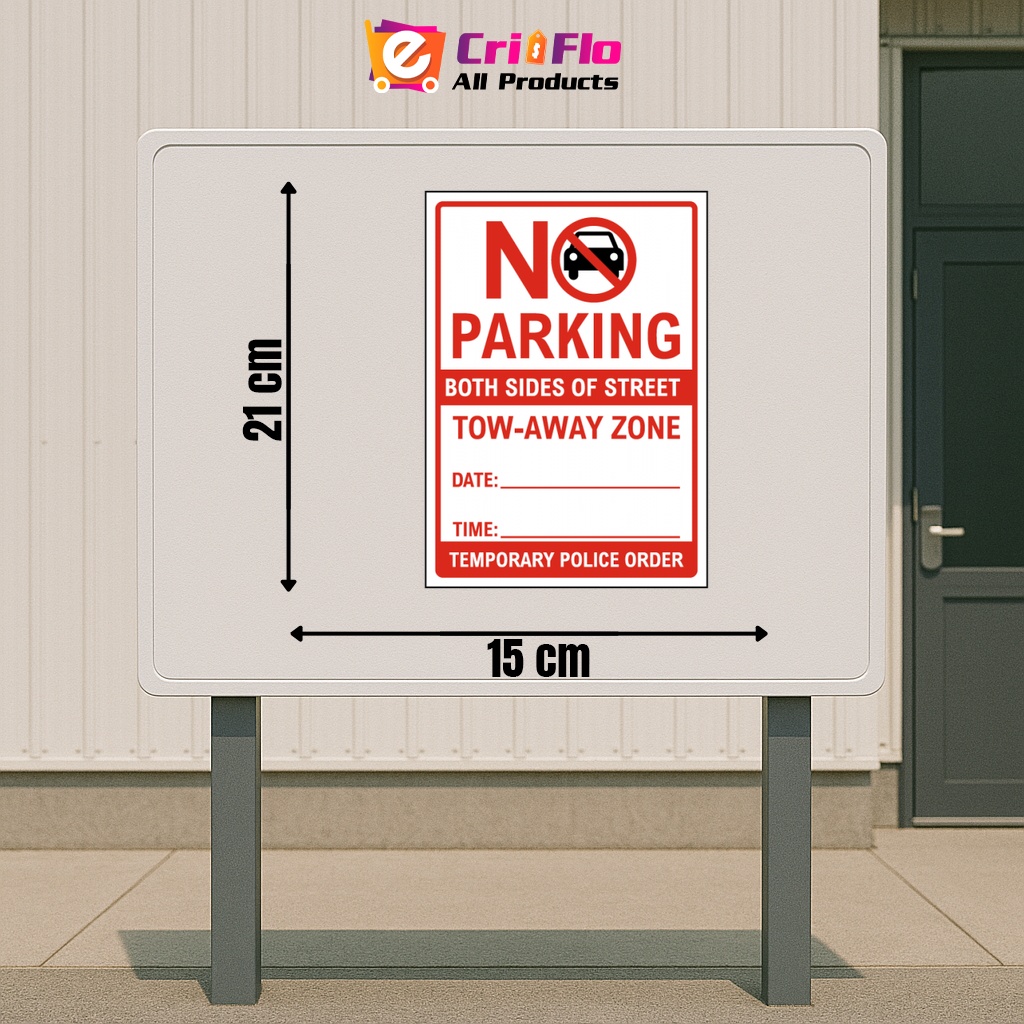 ⚠️ INDICATOARE 🛑 Indicator Temporary No Parking Both Sides of Street ...