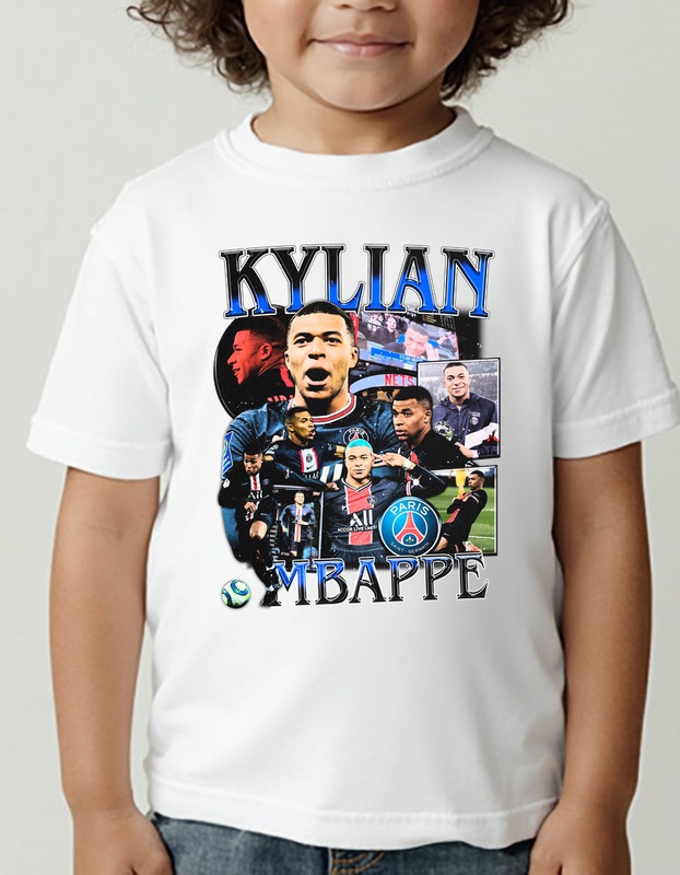 Tricou pentru copii - Kylian Mbappé - Starul PSG - Kylian Mbappé, PSG ...
