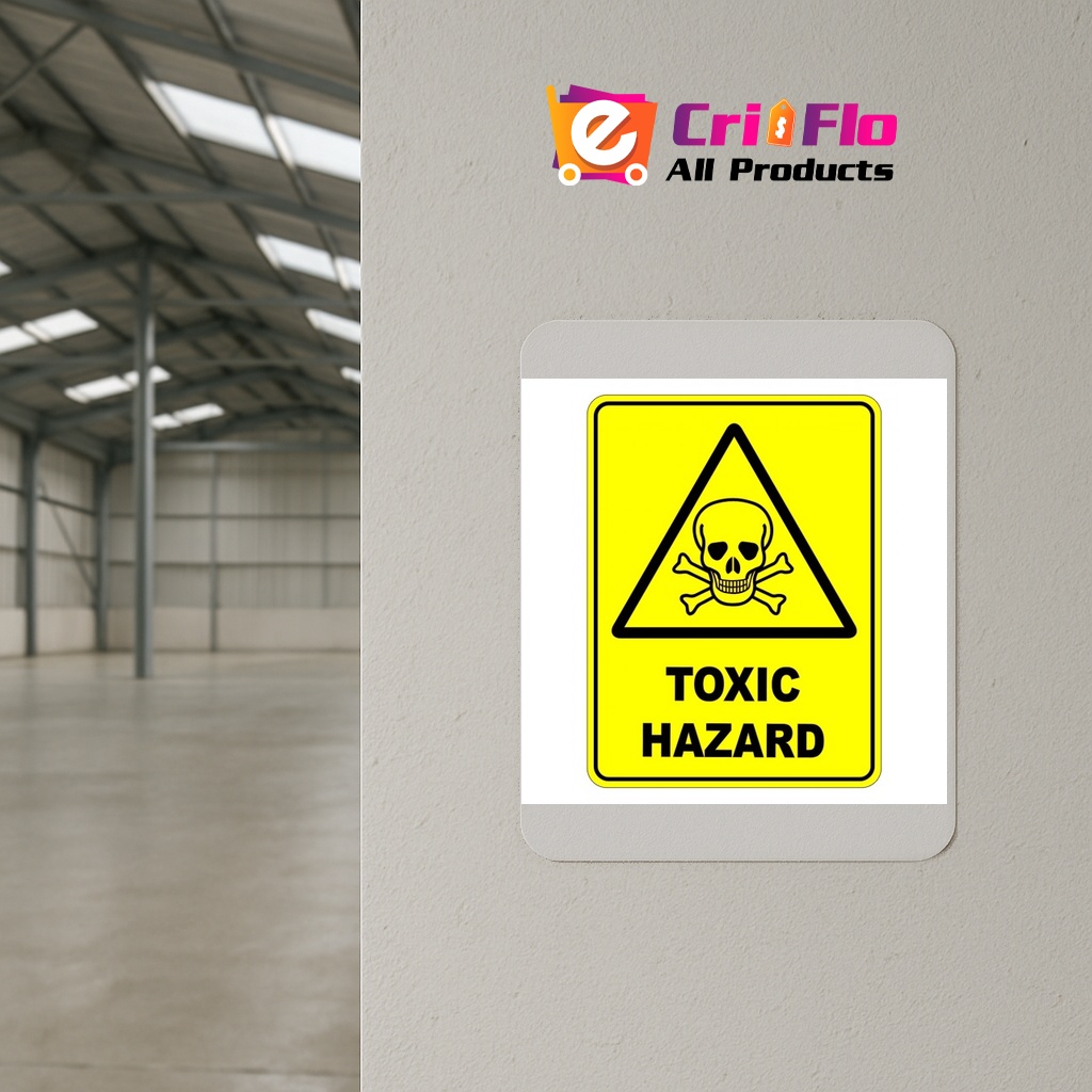 ⚠️ INDICATOARE 🛑 Indicator Toxic Hazard Warning Safety Sign, Sticker ...