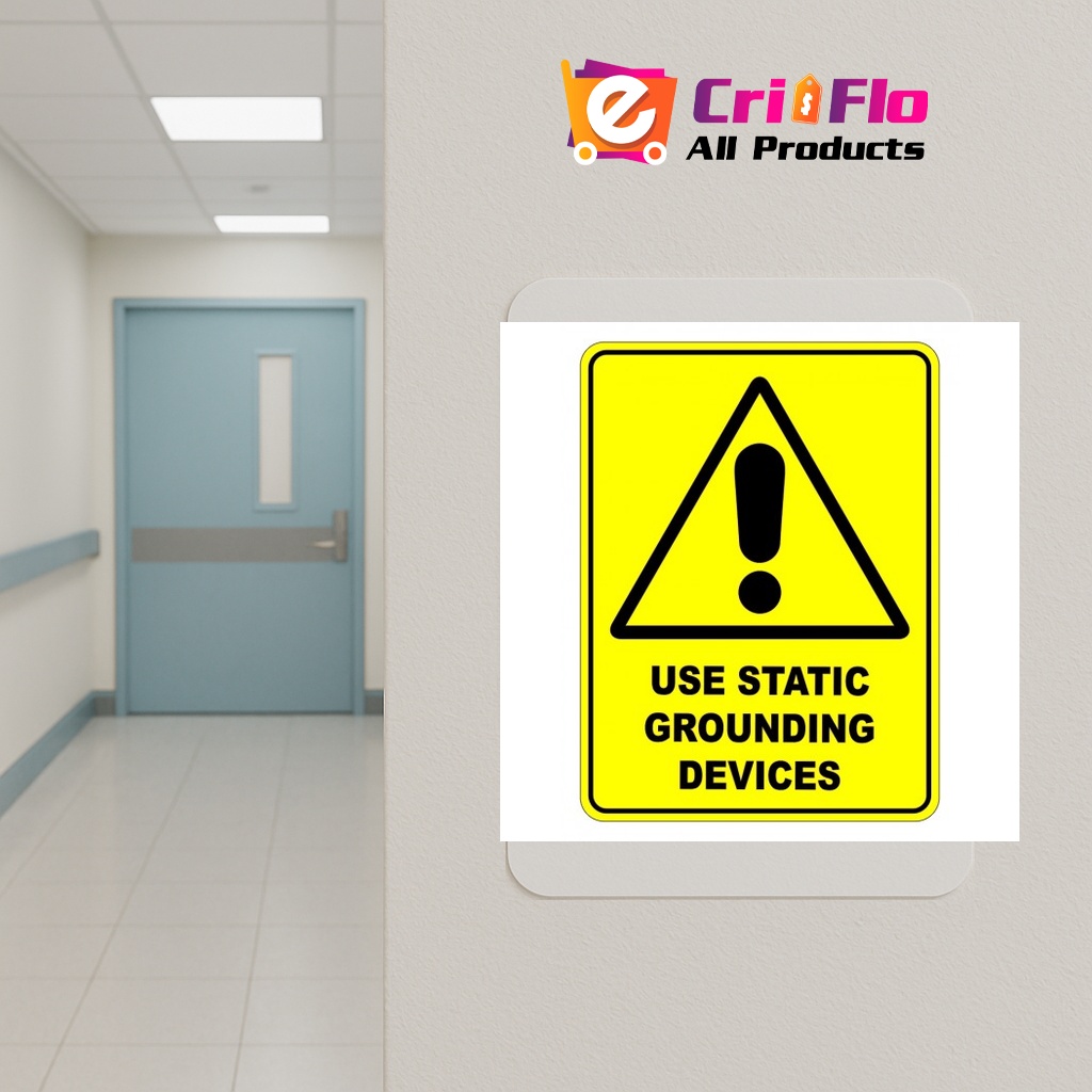 ⚠️ INDICATOARE 🛑 Indicator Use Static Grounding Devices Safety Sign ...