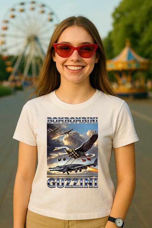 Tricou Dama Tralalero TraLaLa cu Bombombini Guzzini Italian Brainrot Meme