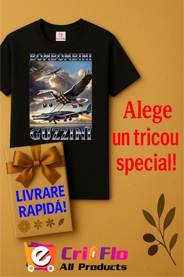 Tricou Dama Tralalero TraLaLa cu Bombombini Guzzini Italian Brainrot Meme