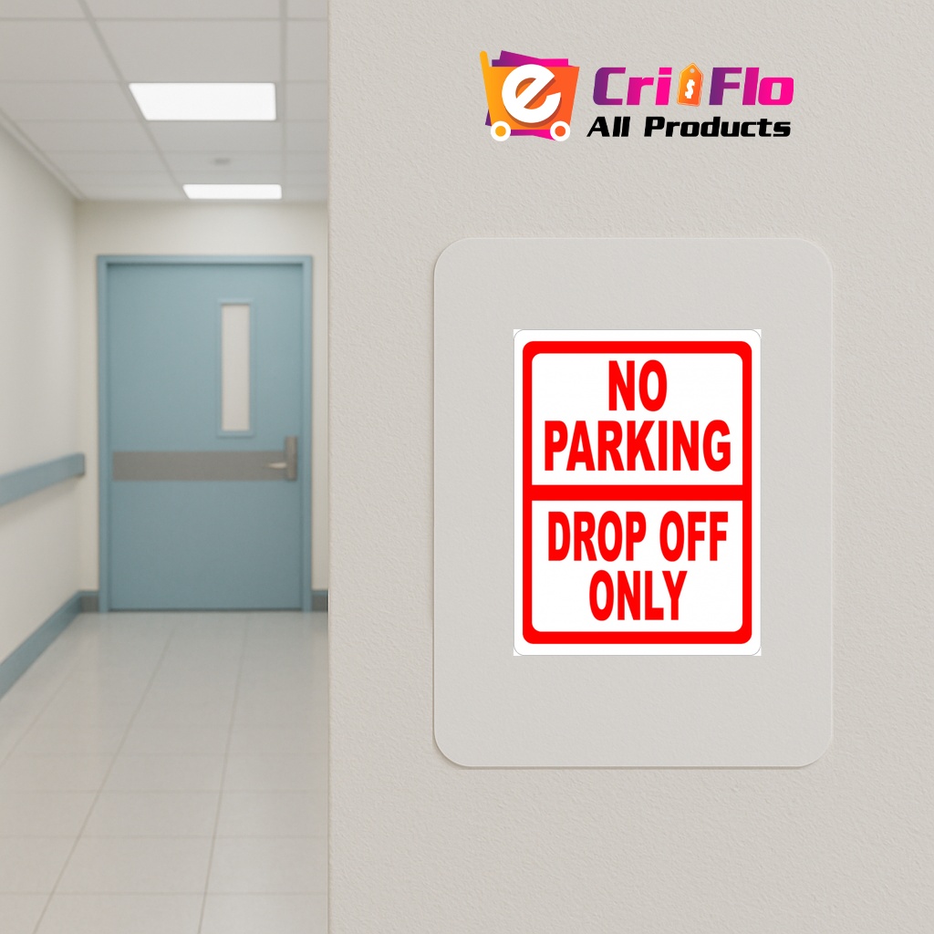 ⚠️ INDICATOARE 🛑 Indicator No parking drop off only sign, Sticker ...