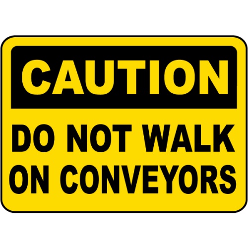 ⚠️ INDICATOARE 🛑 Indicator Do Not Walk on Conveyors Sign, Sticker ...