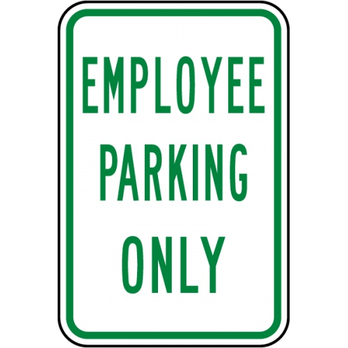 ⚠️ INDICATOARE 🛑 Indicator Employee Parking Only, Sticker autocolant ️
