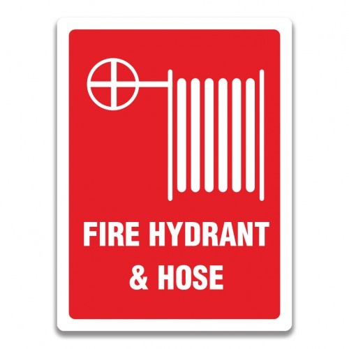⚠️ INDICATOARE 🛑 Indicator FIRE HYDRANT HOSE SIGN, Sticker autocolant ️