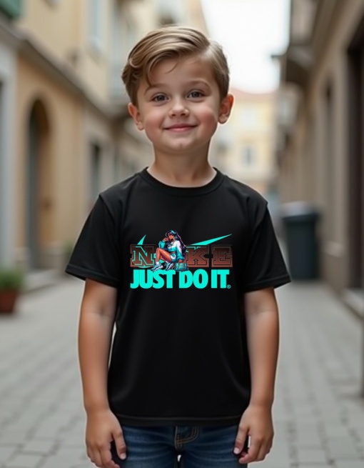 Tricou personalizat pentru copii din bumbac 100% - Cool Girl - Just Do It