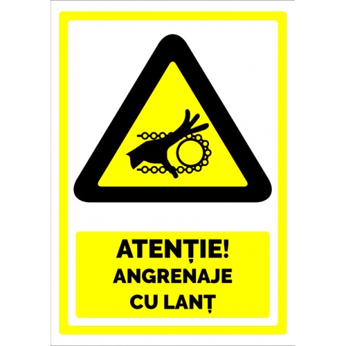 ⚠️ INDICATOARE 🛑 Indicator Semn pentru angrenaje cu lant, Sticker ...
