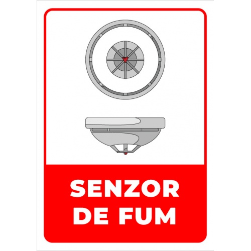 ⚠️ INDICATOARE 🛑 Indicator Semn pentru senzor de fum, Sticker autocolant ️