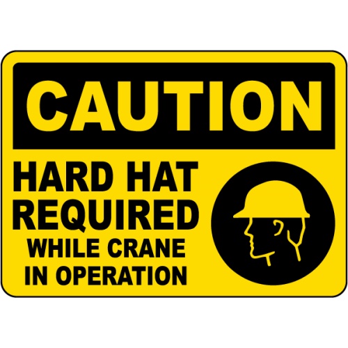 ⚠️ INDICATOARE 🛑 Indicator Caution Hard Hat Required While Crane In ...