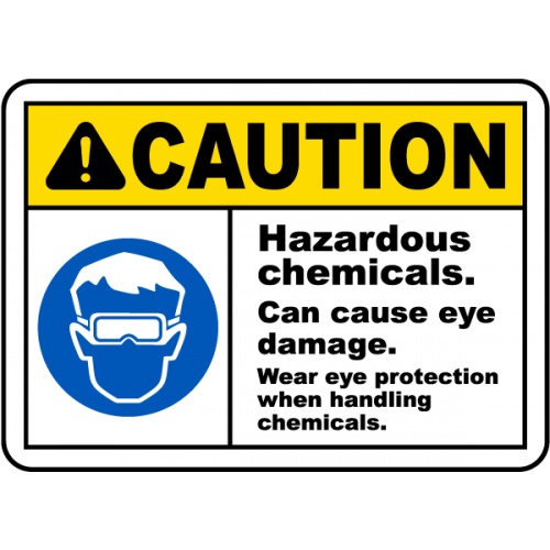 ⚠️ INDICATOARE 🛑 Indicator Caution Hazardous Chemicals Sign, Sticker ...