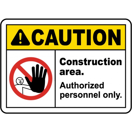 ⚠️ INDICATOARE 🛑 Indicator Construction Area Authorized Only Sign ...