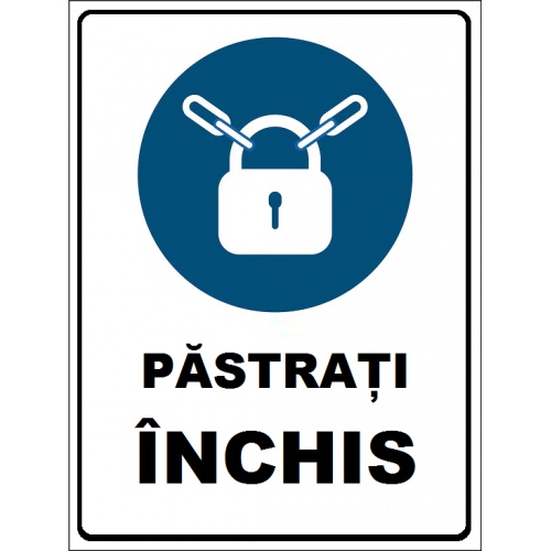 ⚠️ INDICATOARE 🛑 Indicator Pastrati inchis, Sticker autocolant ️