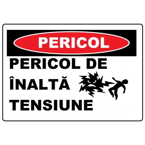 ⚠️ INDICATOARE 🛑 Indicator Pericol de inalta tensiune, Sticker autocolant ️