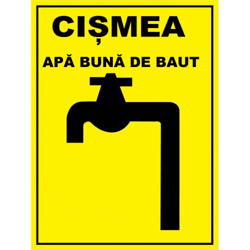⚠️ INDICATOARE 🛑 Indicator pentru cismea apa buna de baut, Sticker ...