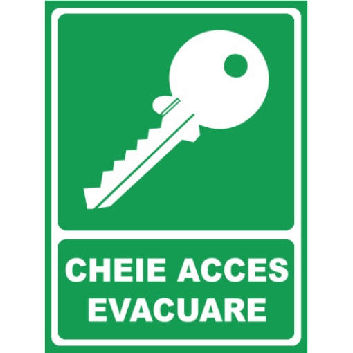 ⚠️ INDICATOARE 🛑 Indicator Cheie acces evacuare, Sticker autocolant ️