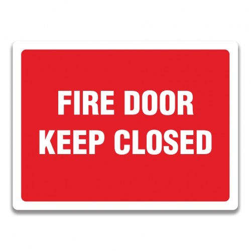 ⚠️ INDICATOARE 🛑 Indicator FIRE DOOR KEEP CLOSED SIGN, Sticker autocolant ️