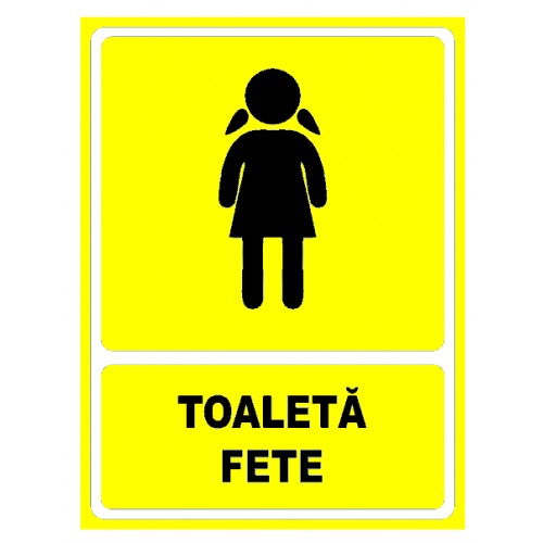 ⚠️ INDICATOARE 🛑 Indicator Albastru pentru toaleta fete, Sticker ...